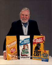 Edward Lowe invented kitty litter by accident in 1947 and went on to ...